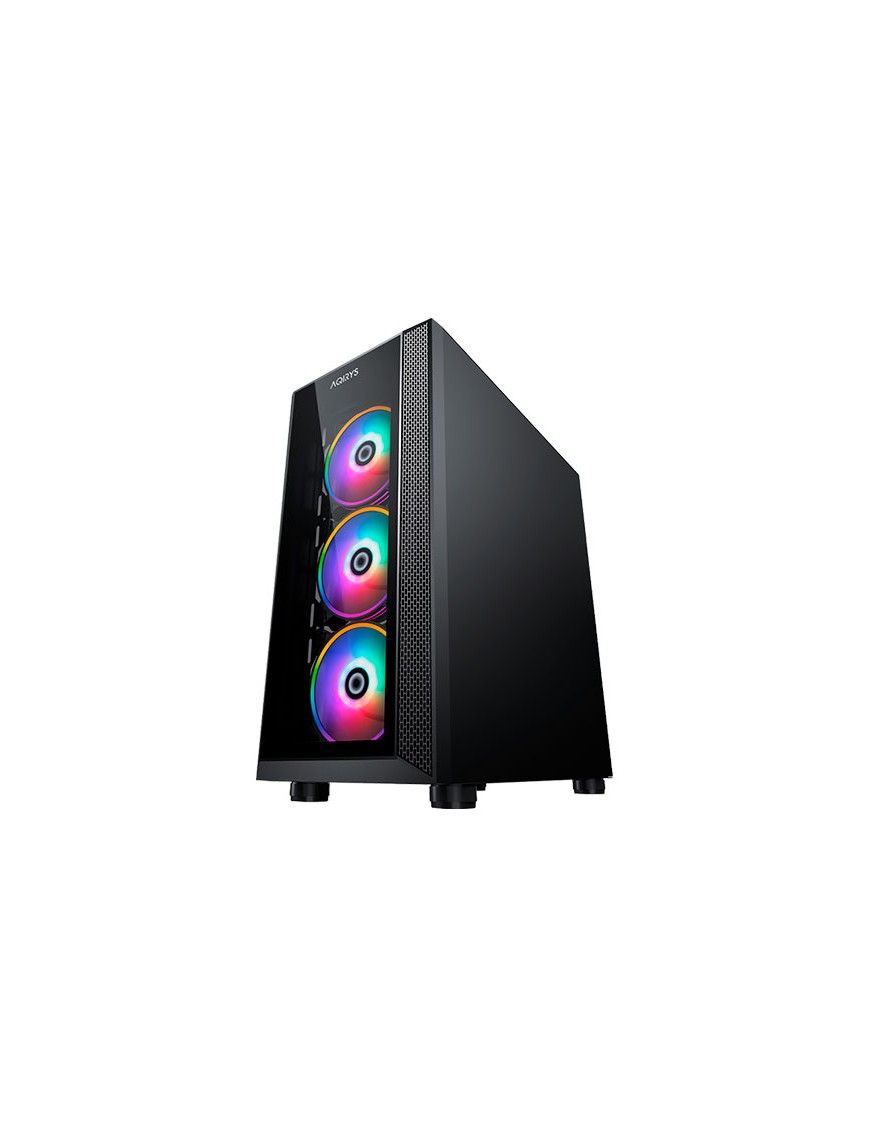 Boitier Pc Gamer AQIRYS RIGEL 4 FANS - ARGB - BLACK -tunisie-sousse