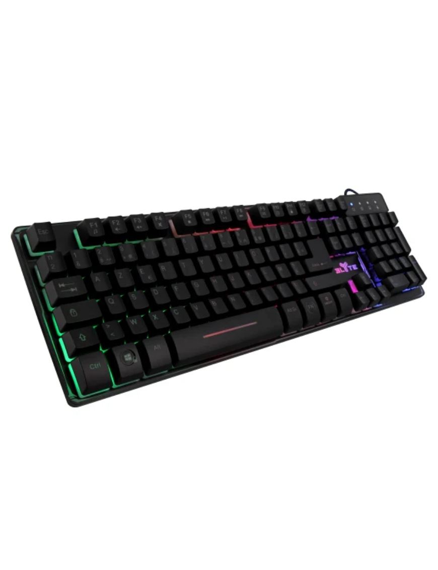Pack Bundle Elyte Gamer 4en1: Clavier, Souris, Tapis, Casque - RGB - Filaire-Tunisie-Sousse
