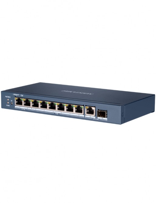 Switch HIKVISION - 10x Ports Gigabit - 6x POE - 2x Hi_POE - 1X Fibre ...