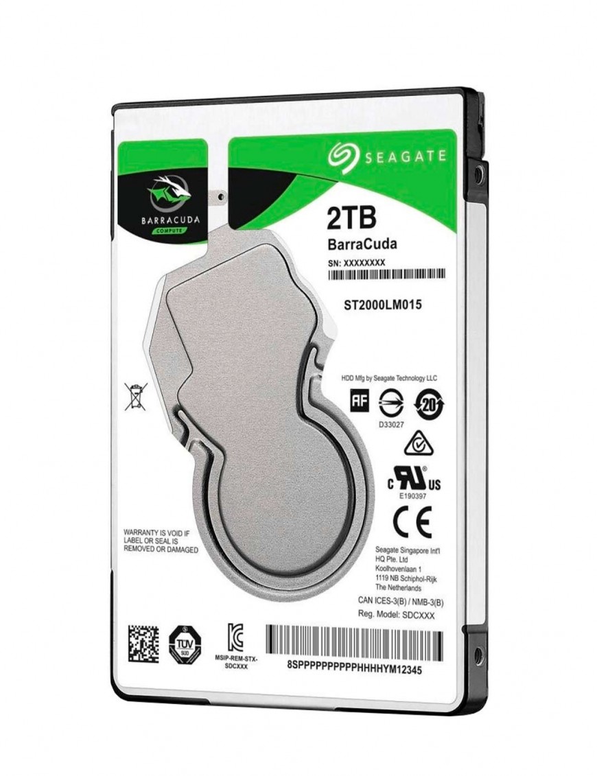 Disque Dur Interne SEAGATE BarraCuda 2To - 2.5''- tunisie