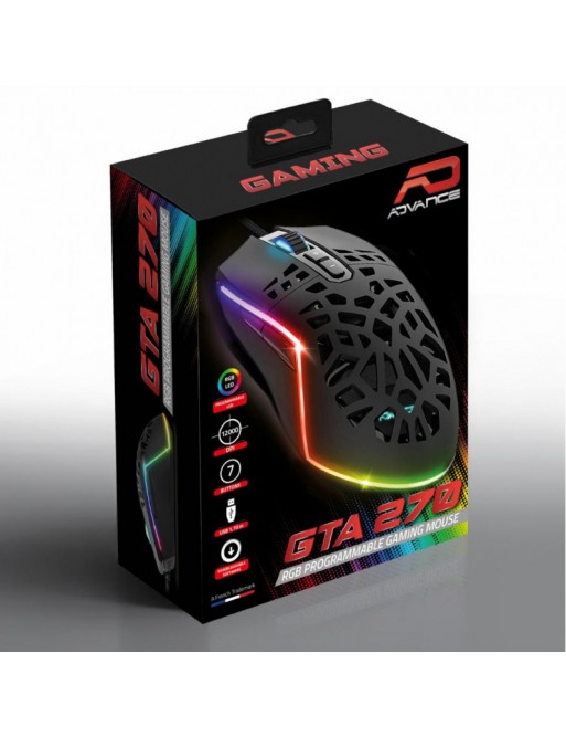 Souris Gaming ADVANCE GTA270 RGB 12000DPI -Tunisie-Sousse