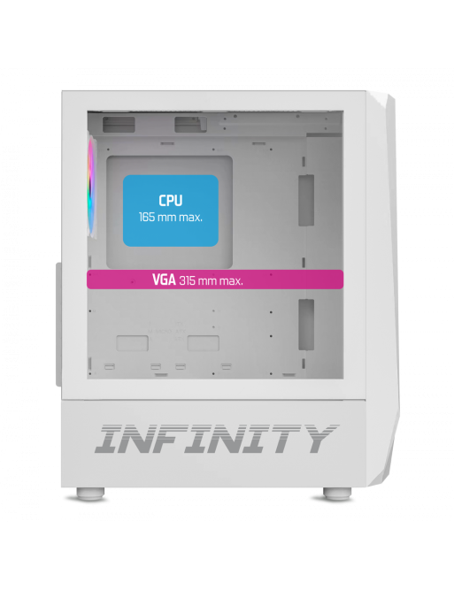 Boitier Pc SPIRIT OF GAMER INFINITY RGB WHITE ATX GAMING ARGB- tunisie ...