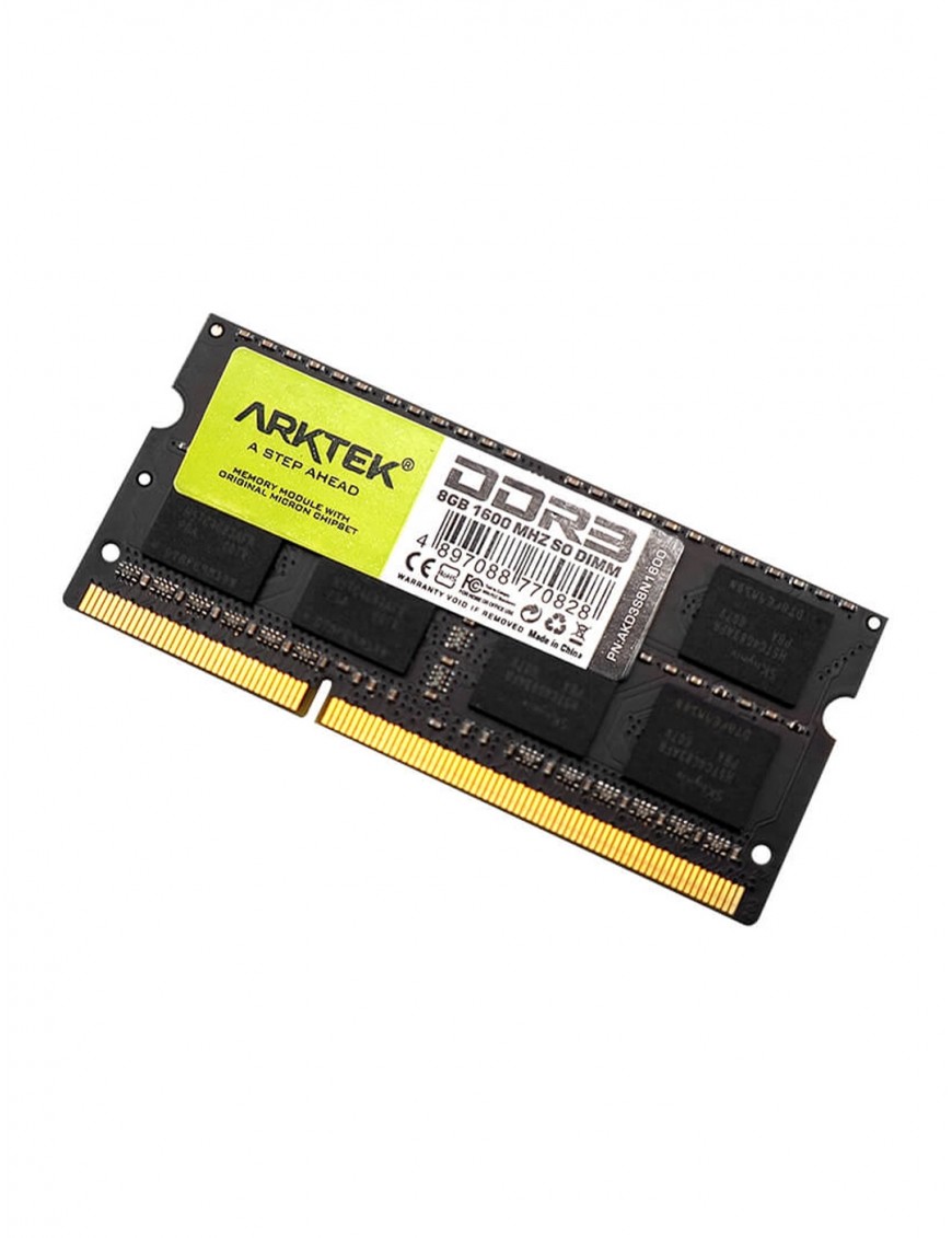 Barrette Mémoire HS-SODIMM ARKTEK 8Go DDR3 - 1600Mhz-tunisie-sousse