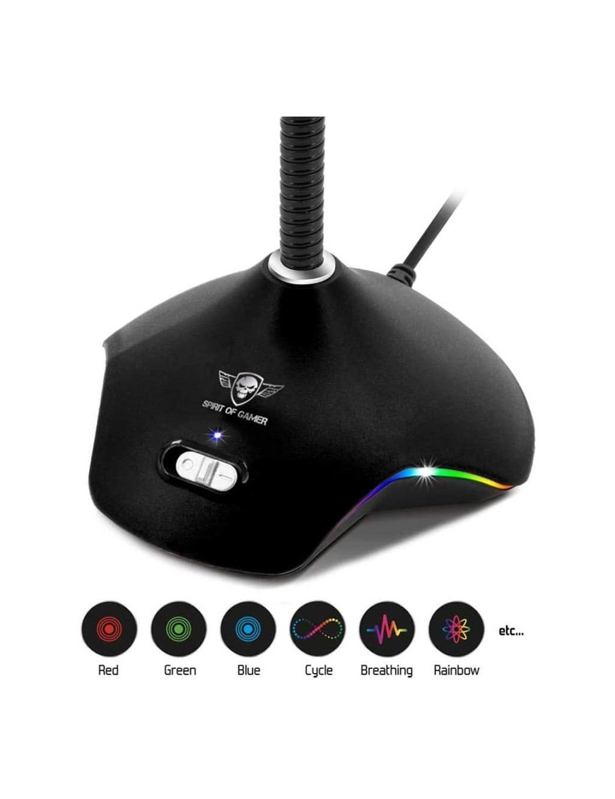 Microphone SPIRIT OF GAMER EKO EKO300 - RGB Flexible-tunisie-sousse